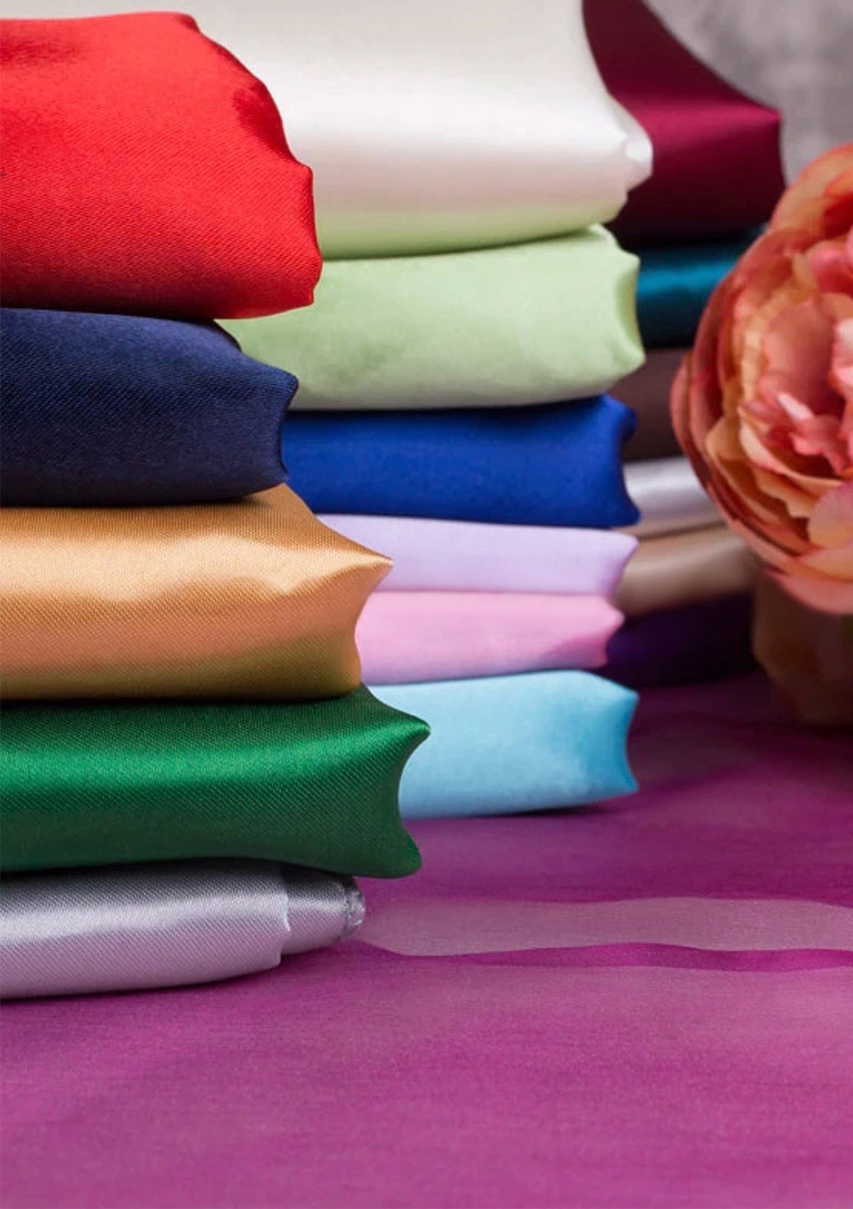 Duchess Satin Fabric Premium Quality Smooth Dress Material 60" Bridal