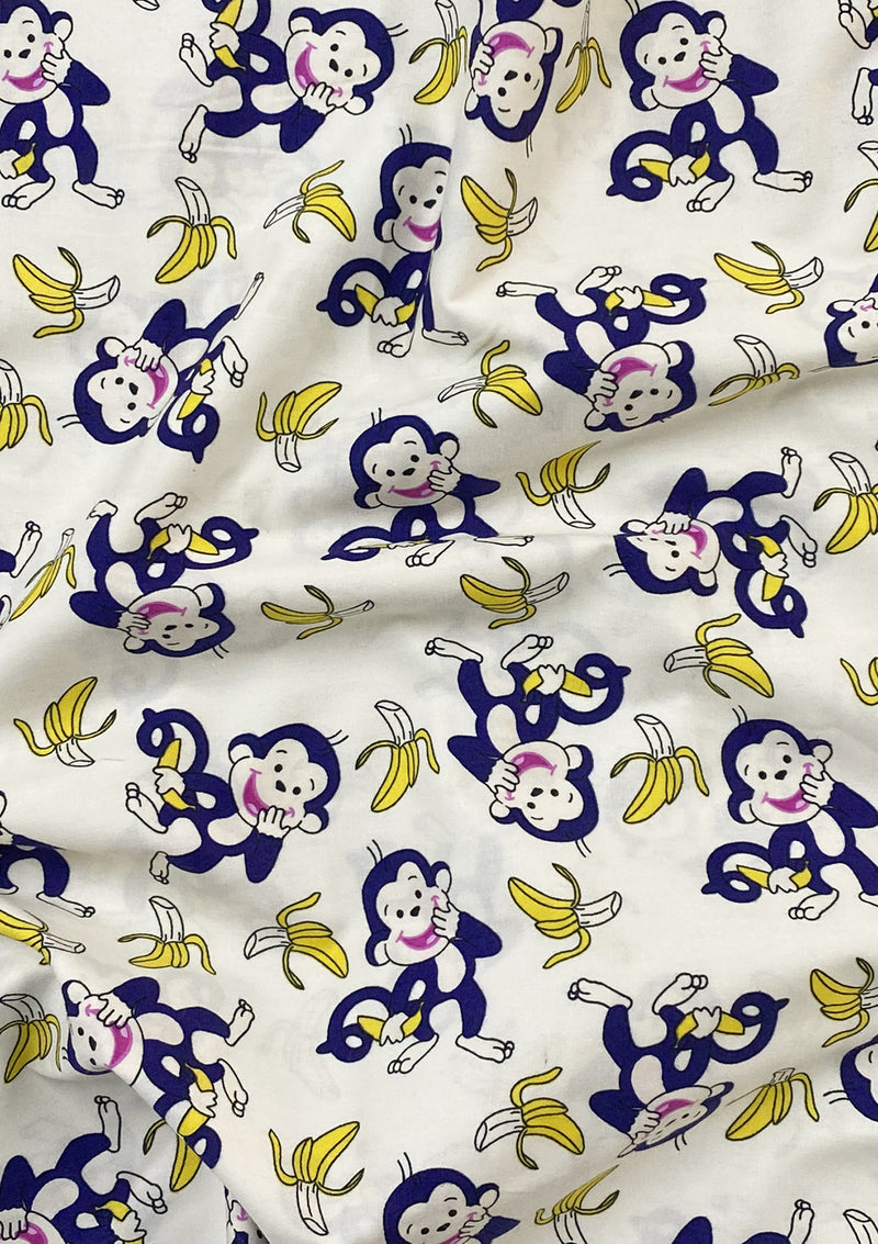 Monkeys Cotton Printed Fabric 45
