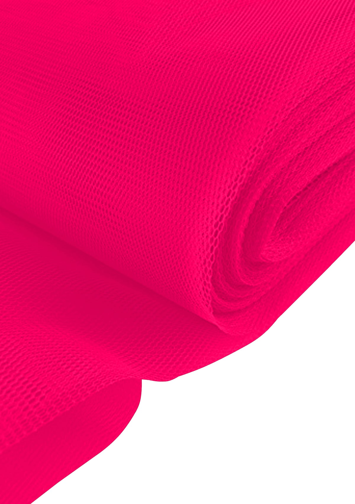 Flo Pink Dress Net Fabric Tulle Mesh Dancewear 60" Stiff Bridal Dress