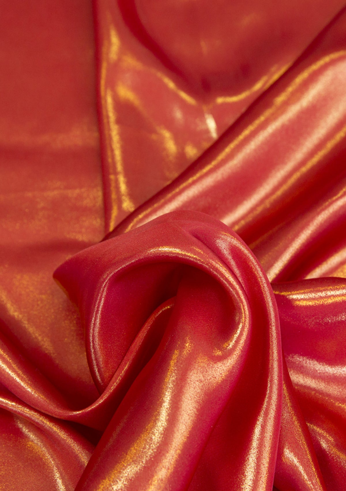 Red 60" Luxury Shimmer Foil Satin Fabric Nice Drape/Flow Dress Decorat