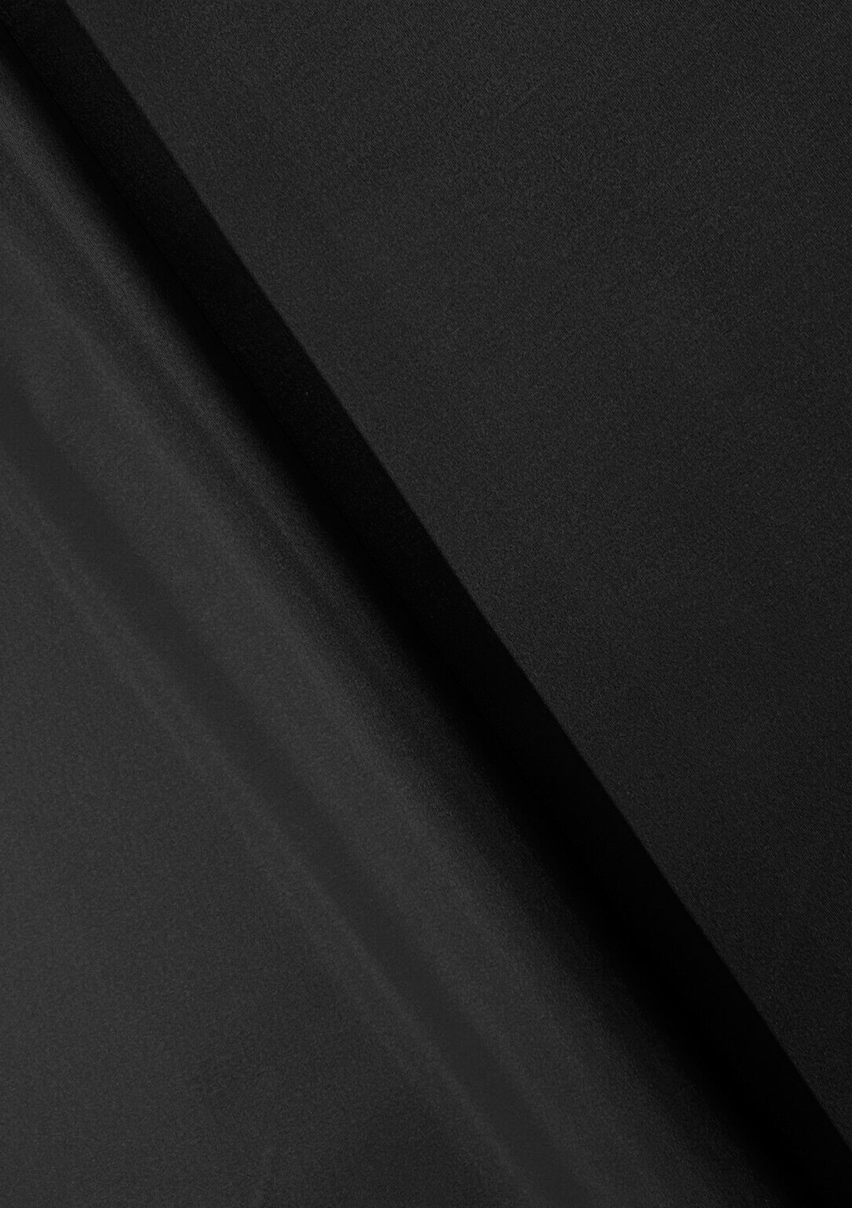 Black Waterproof Fabric Polyurethane Coated 60" Width Polyester Outdoo